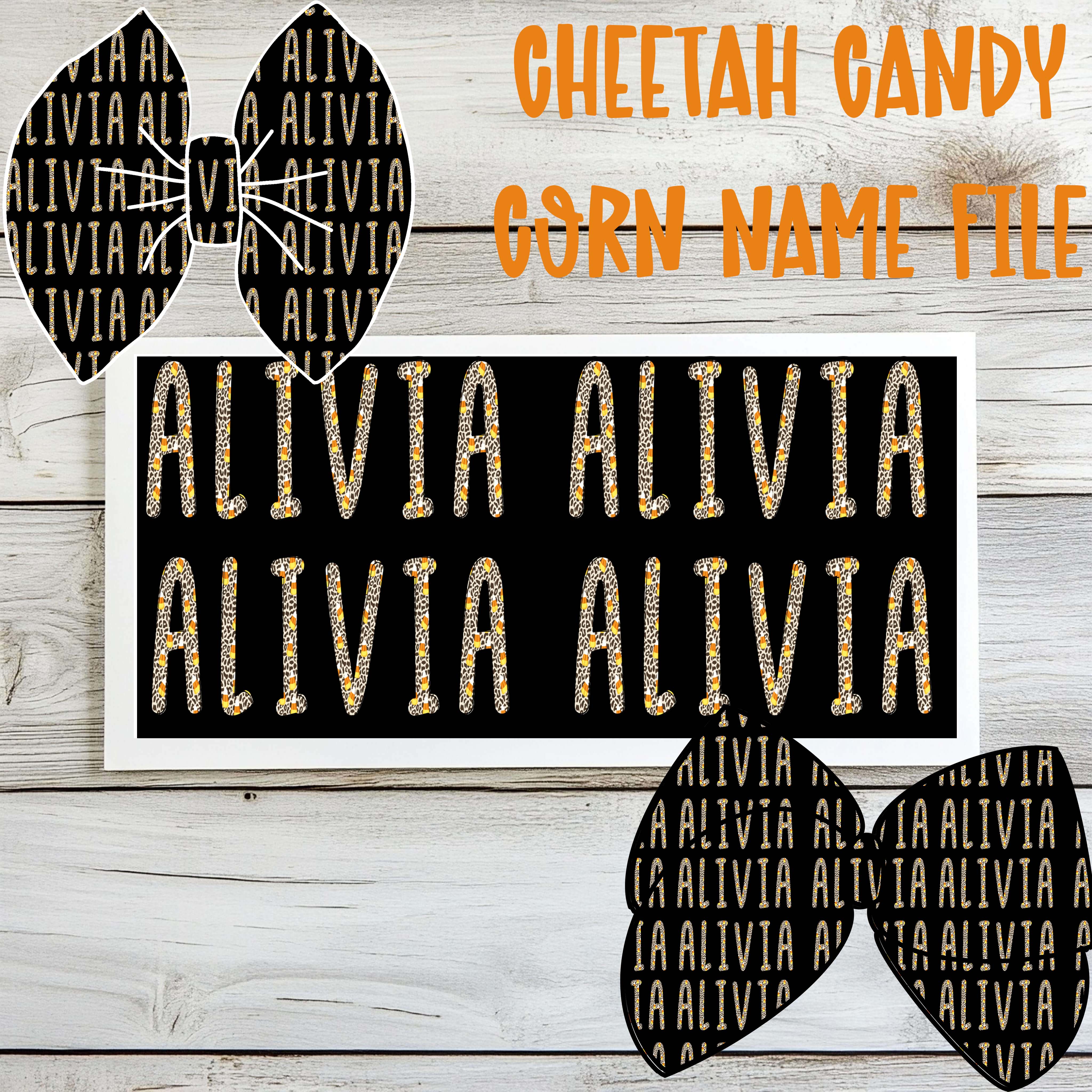 Cheetah Candy Name File (HALLW04) – Sweet Bee Fabric