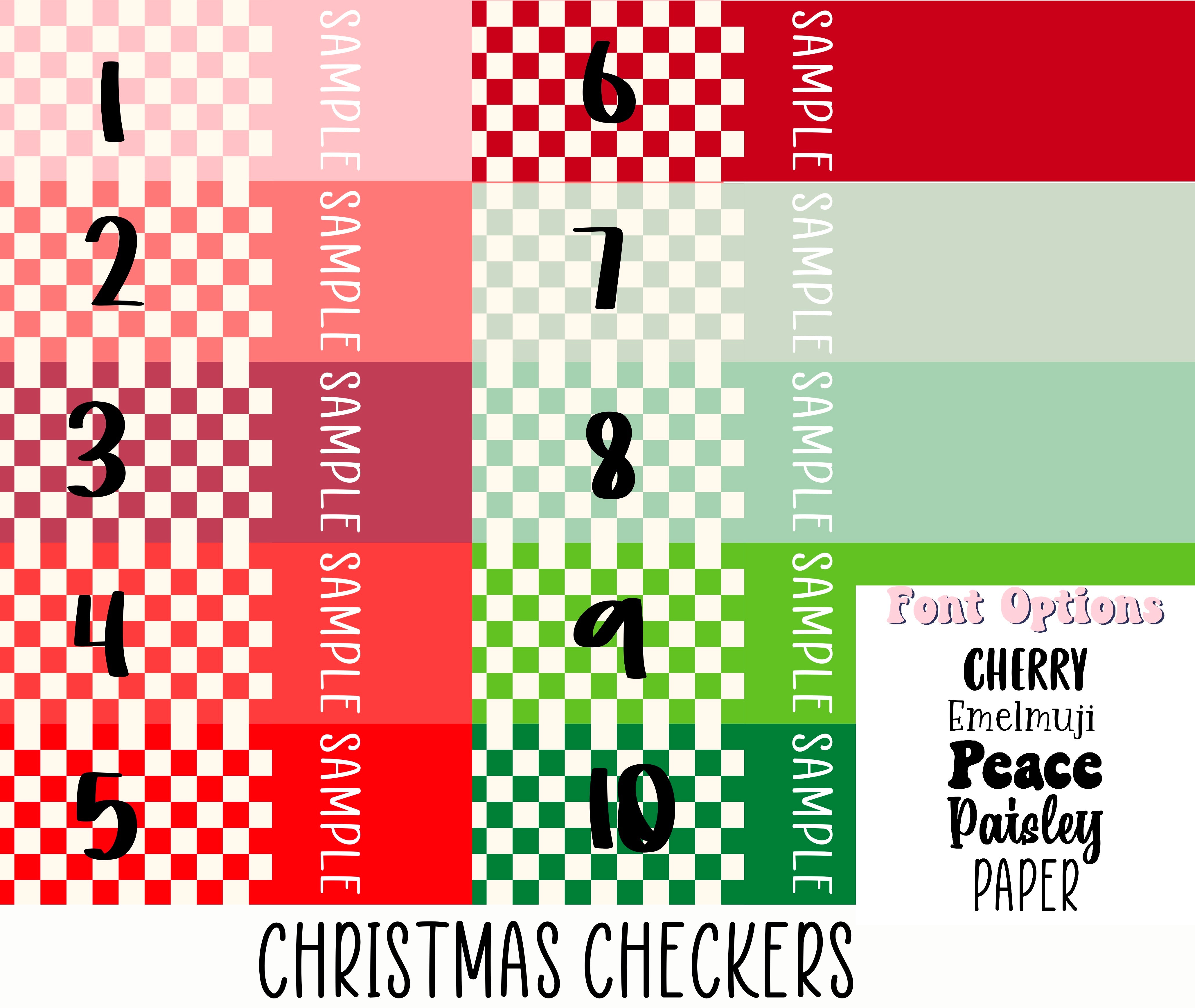 Christmas Checkers – Sweet Bee Fabric